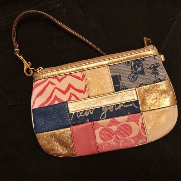 Coach | Bags | Larger Patchwork Coach Wristlet | Poshmark